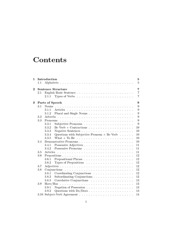 Understanding English Basics | PDF | Grammatical Number | Verb