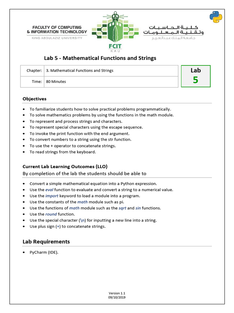Lab_5 Manual(1) | PDF | String (Computer Science) | Payroll Tax