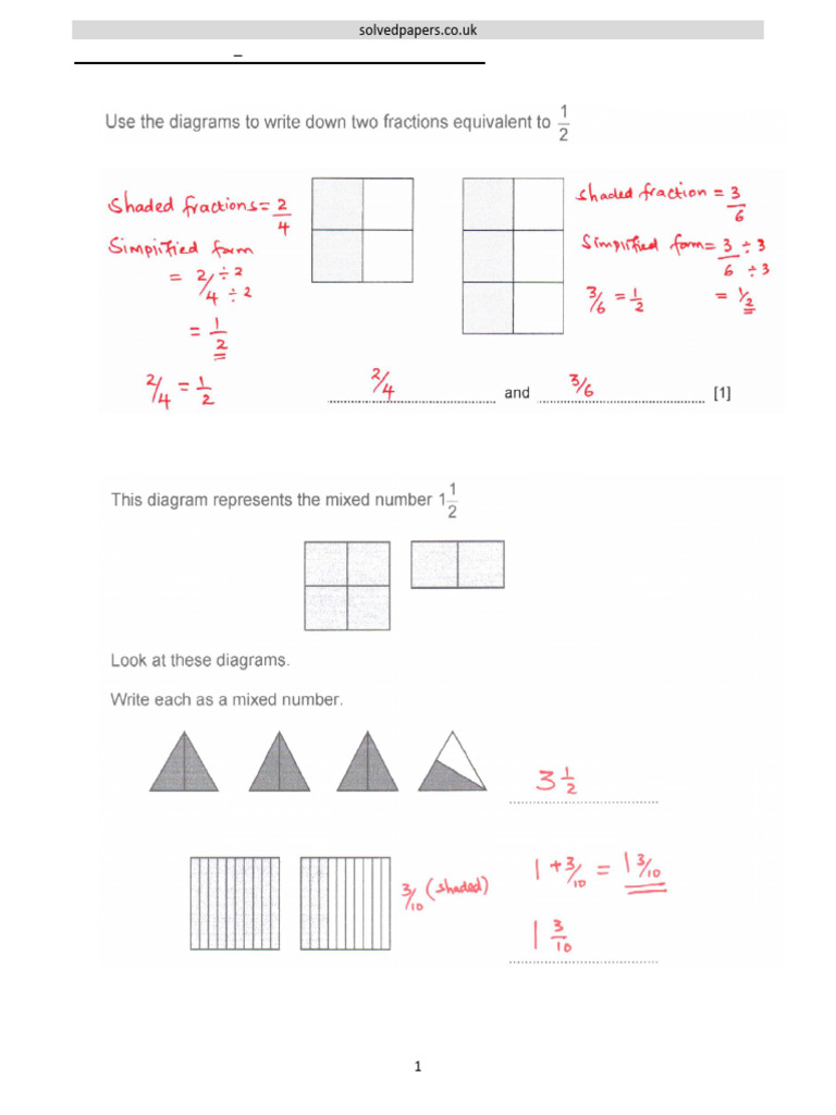 Primary Math Exam Papers Collection | PDF | Lexicology | Division (Mathematics)