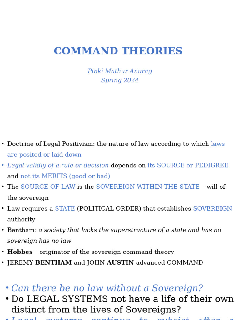 Command Theories | PDF | Rights | Liberal Arts Education