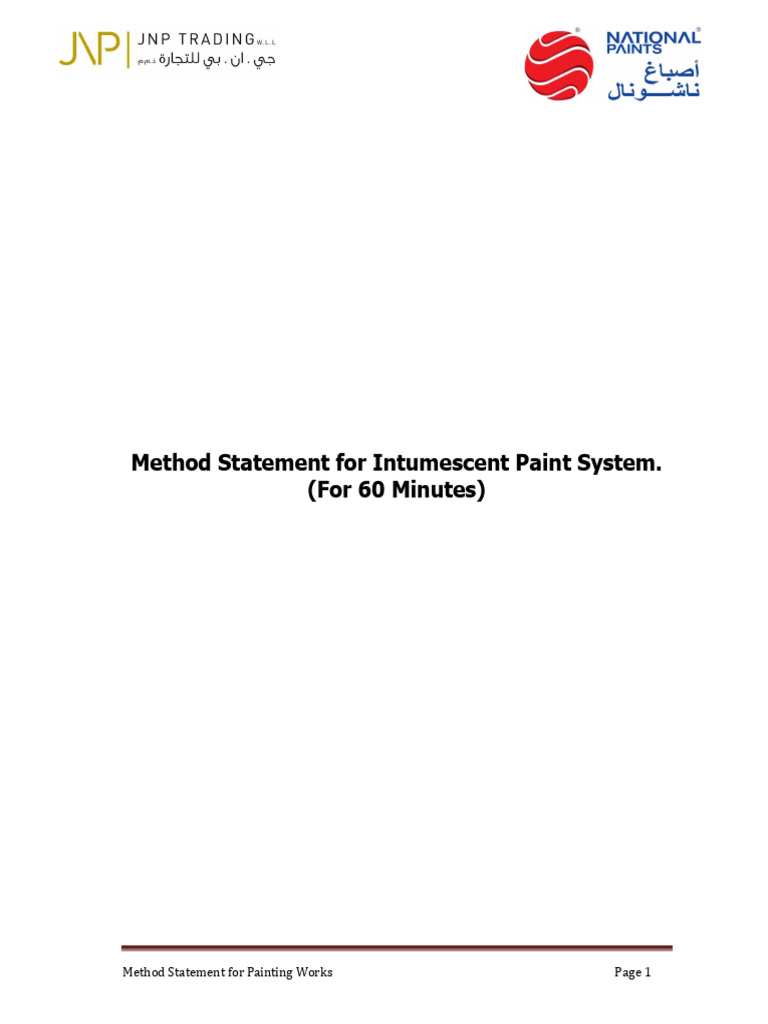 Painting Method Statement Guide | PDF | Paint | Coating