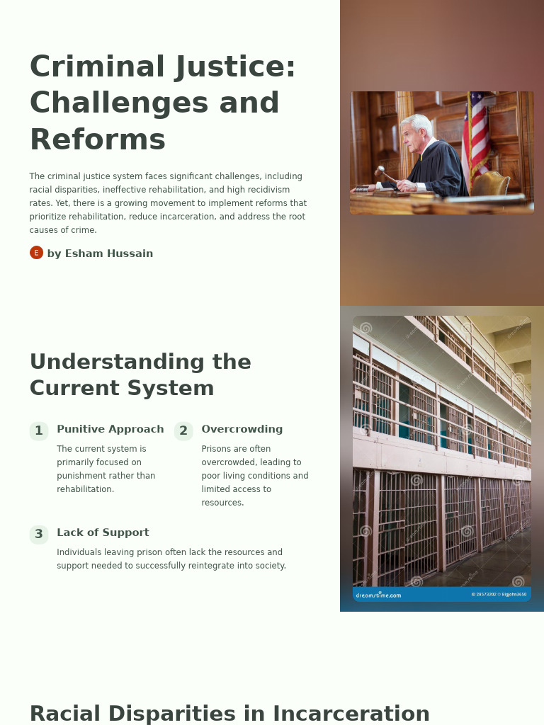 Criminal Justice Reforms and Challenges | PDF | Rehabilitation ...
