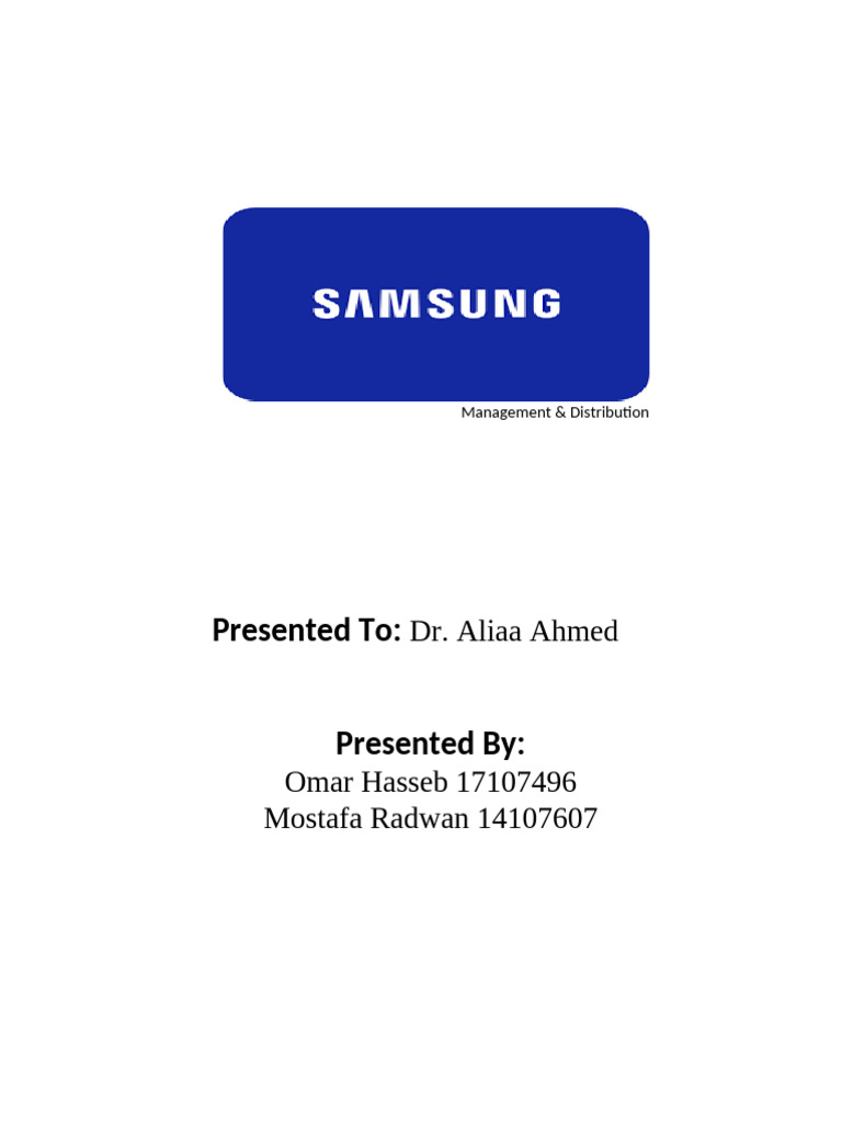 Samsung Profile (2) | PDF | Retail | Samsung