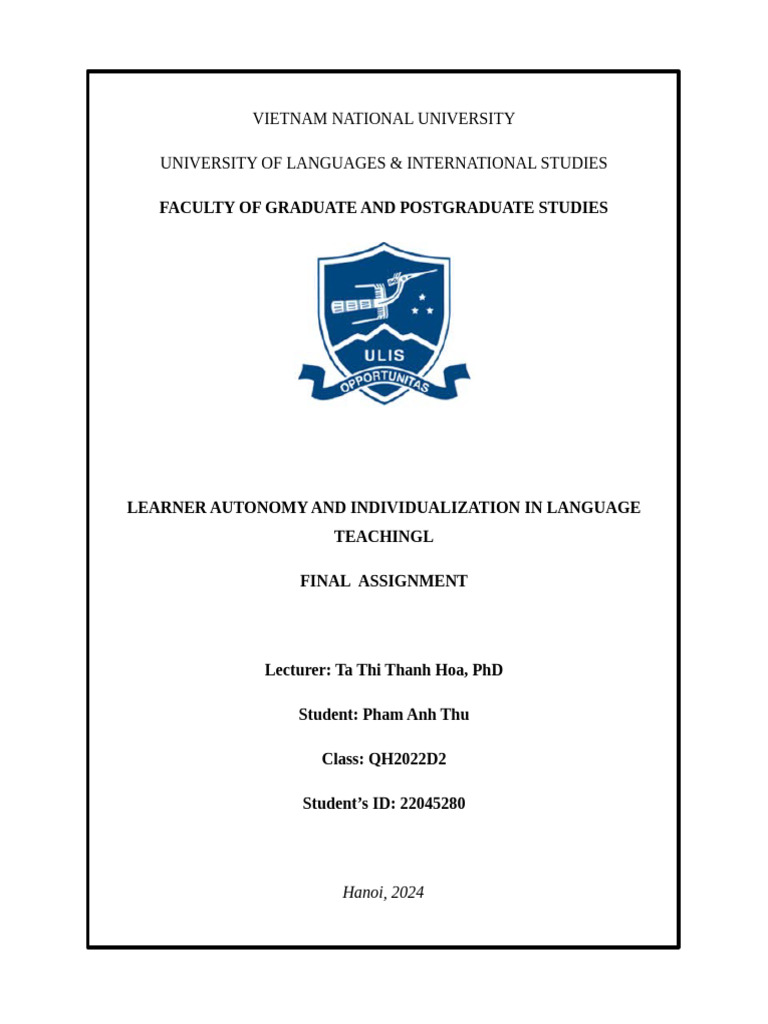 Learning Autonomy | PDF | Learning | Behavioural Sciences