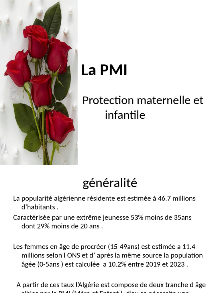 Missions de la PMI en Algérie | PDF | Grossesse | Vaccination
