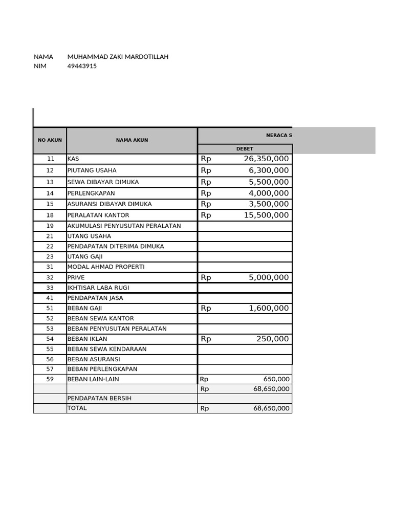 Worksheet Tugas 6 | PDF