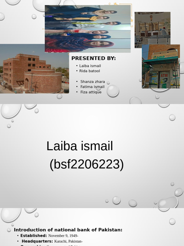 Laiba Ismail Rida Batool Shanza Zhara Fatima Ismail Fiza Attique | PDF | Banks | Pakistan