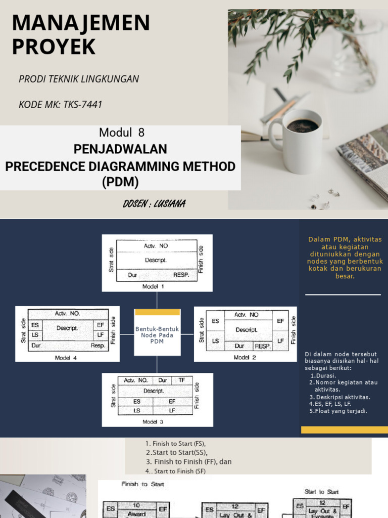 Manajemen Proyek TL Modul 8 Penjadwalan PDM 2023 | PDF