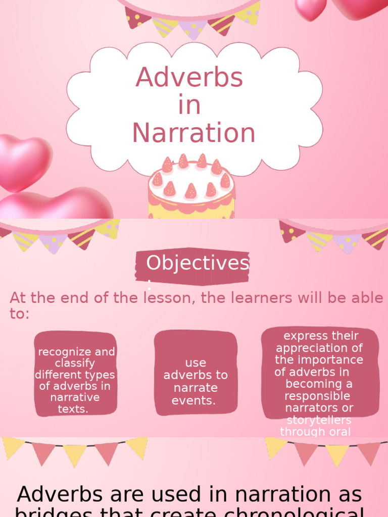 Adverbs in Narration | PDF | Adverb | Language Mechanics