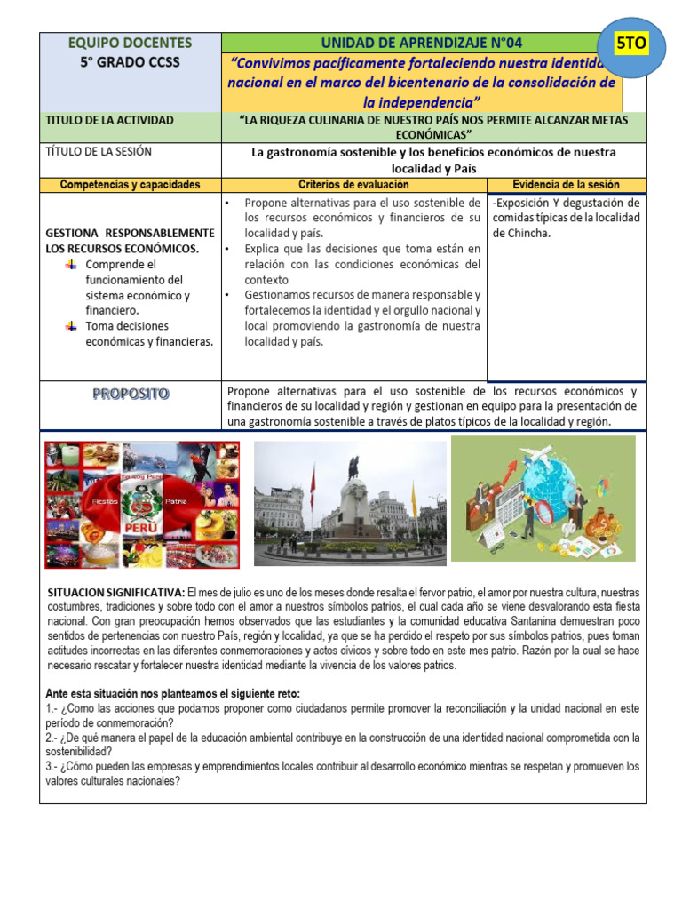 Ficha de Aprendizaje #16-5to Grado-Ccss | PDF | Sustentabilidad | Agricultura