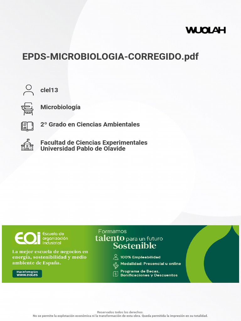 Wuolah Free EPDS MICROBIOLOGIA CORREGIDO | PDF
