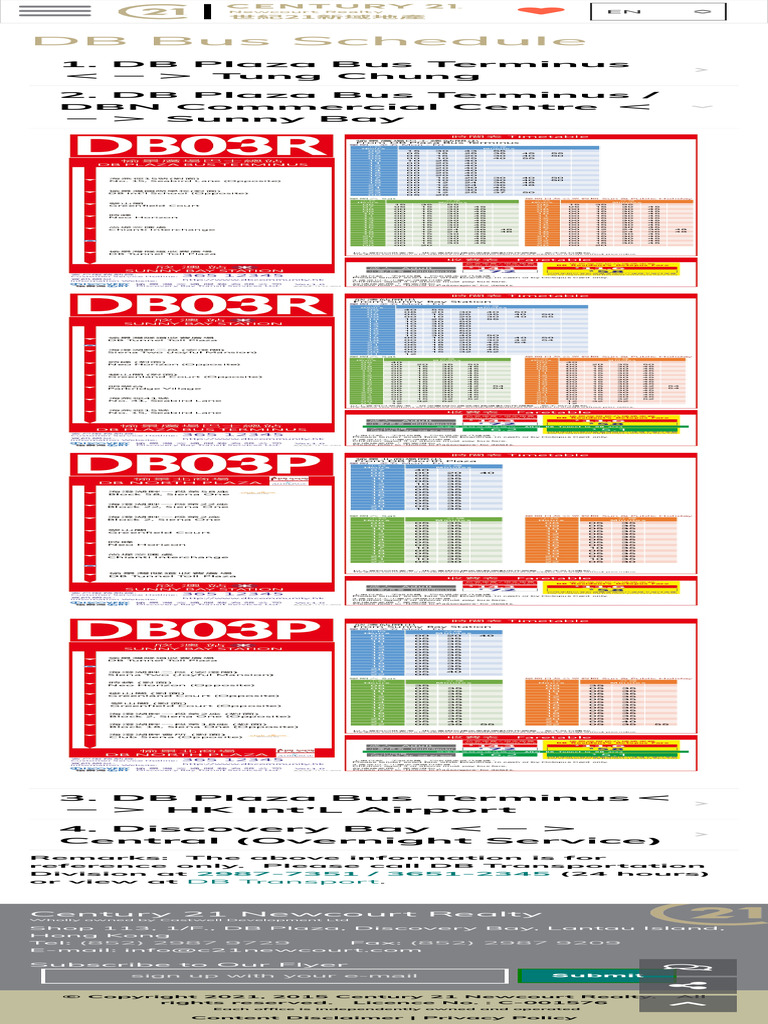 DB Bus Schedule | PDF