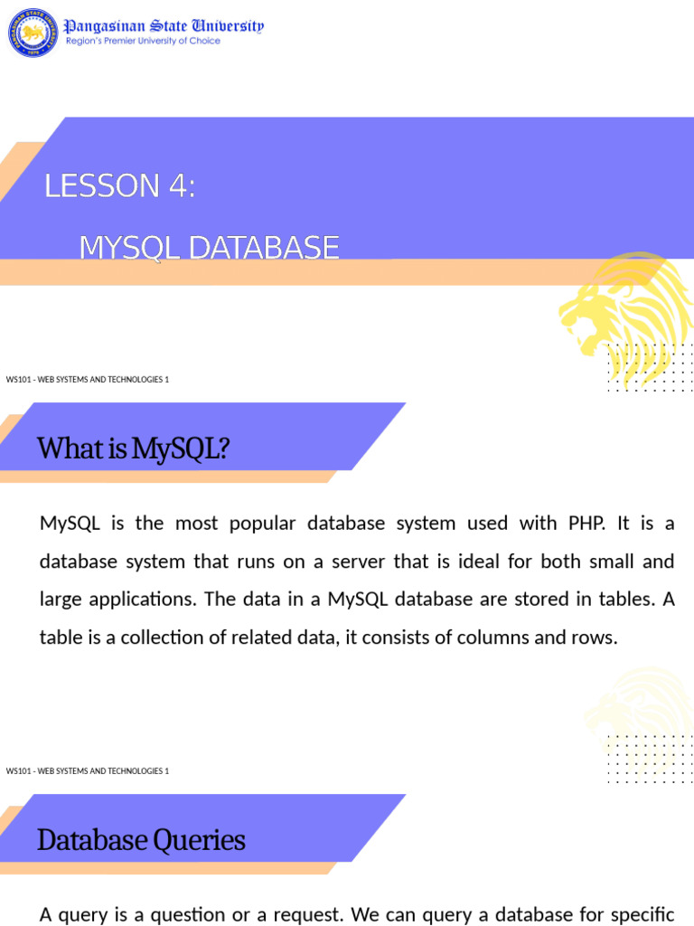 WS101-Lesson-4 (1) | PDF | Information Technology Management | Information Retrieval