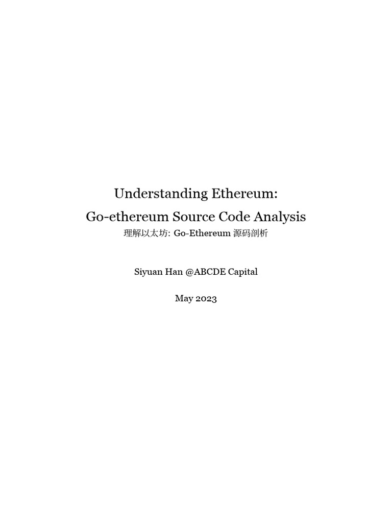 ABCDE Understanding Ethereum CN v01 | PDF