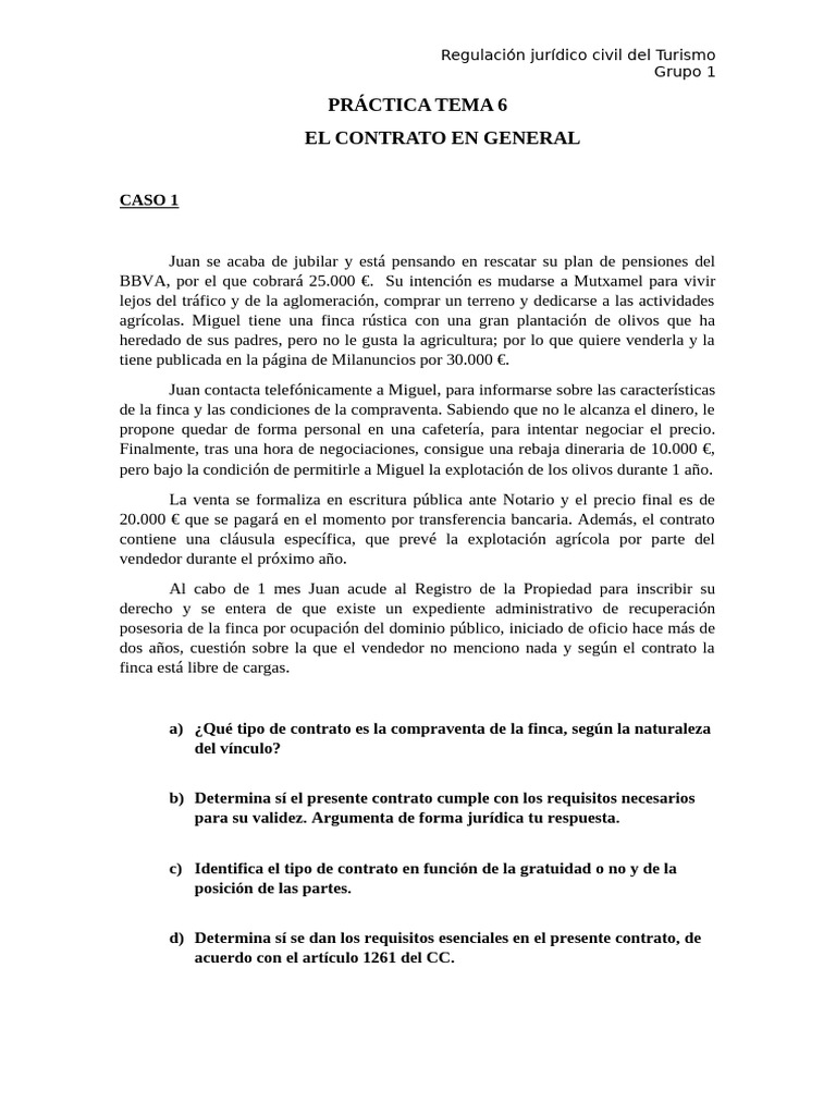 Práctica Tema 6 (1 Parte - Sin Resolver) | PDF | Agencia de viajes | Cheque