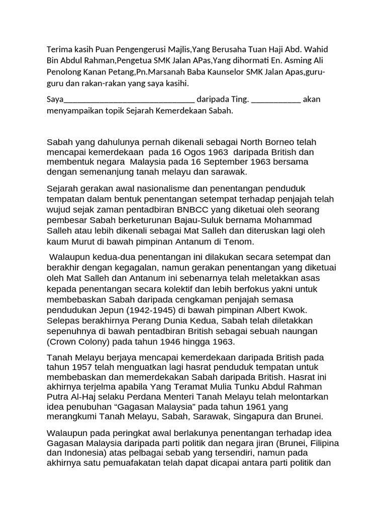 Pengucapan Awam 9 | PDF