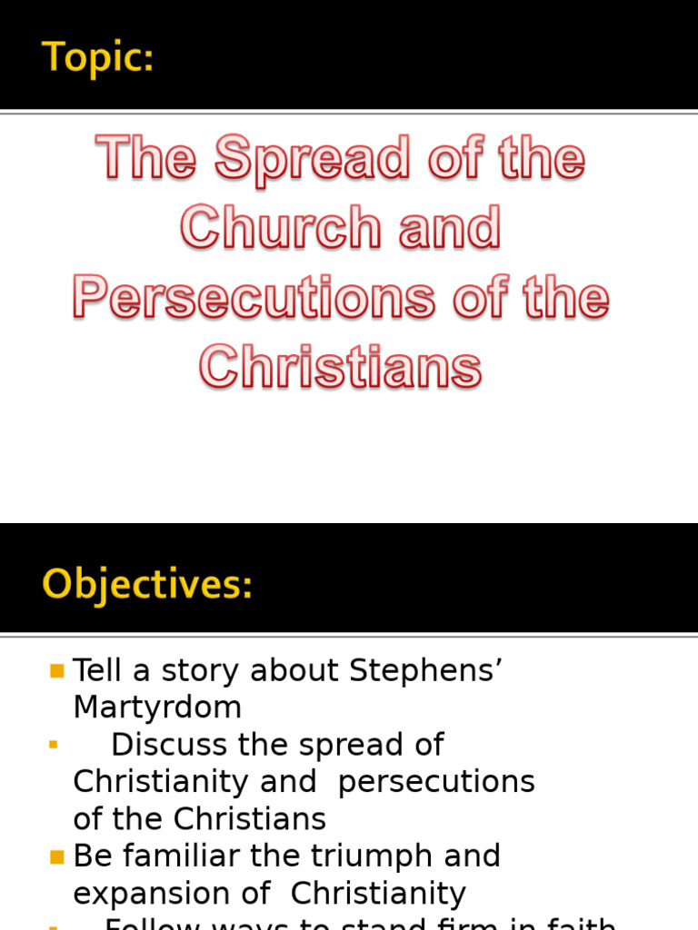 The Persecution of The Early Church | PDF | Paul The Apostle | Early ...