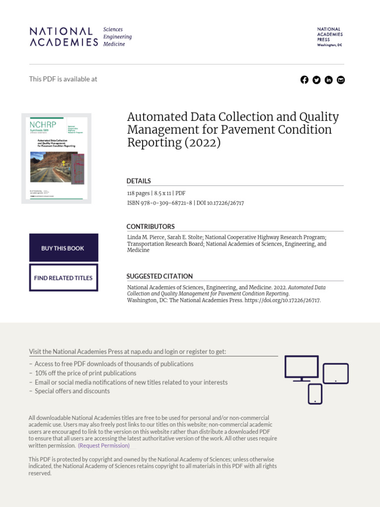 Automated Data Collection and Quality Management For Pavement Condition ...