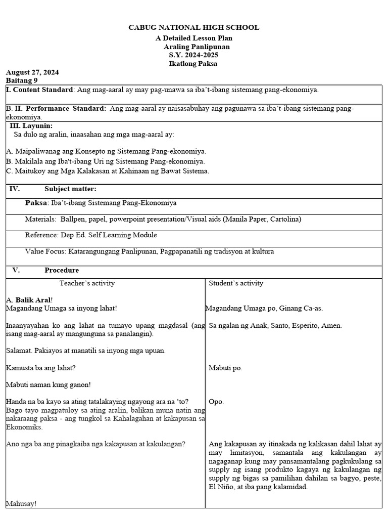 AP 9 Ikatlong Paksa | PDF