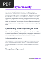 Cyber Safety & Security Guide | PDF | Security | Computer Security