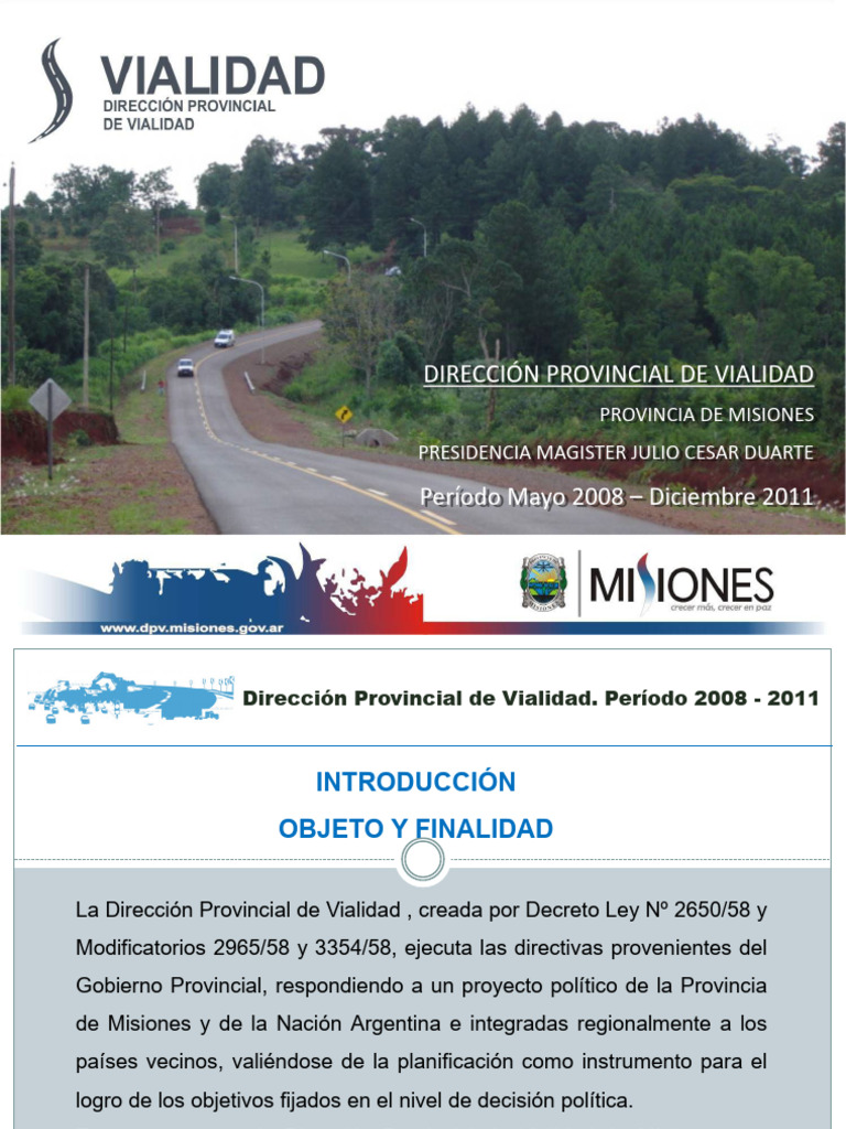 Presidencia DR - Julio Duarte - Período 2008 - 2011 | PDF | La carretera