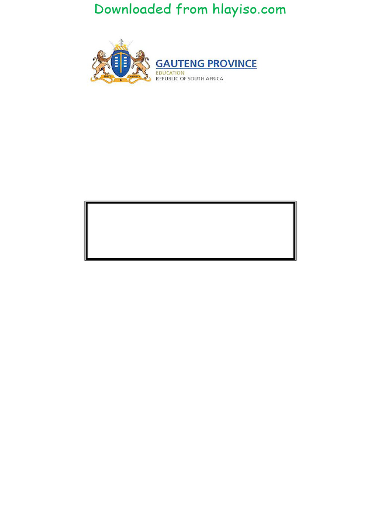 Gr10 Phy P1 (Afrikaans) June 2016 Question Papers - Hlayiso - Com | PDF