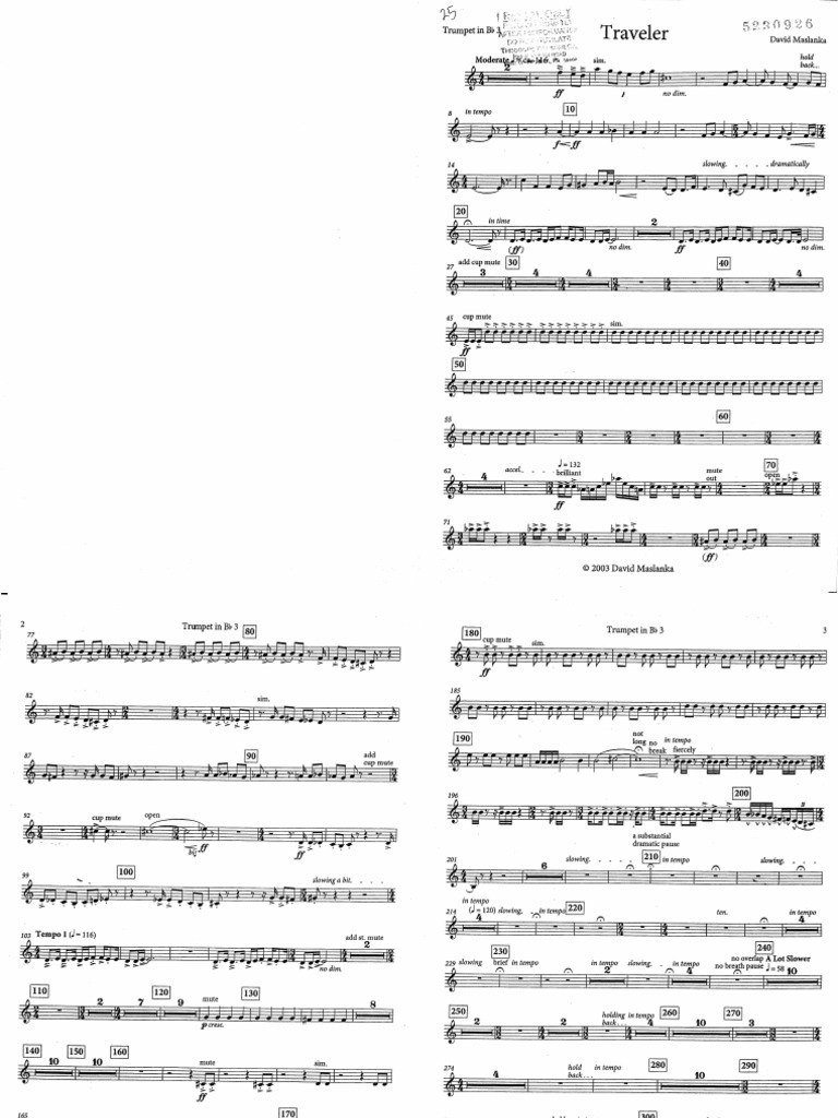Traveler - TRUMPET III | PDF