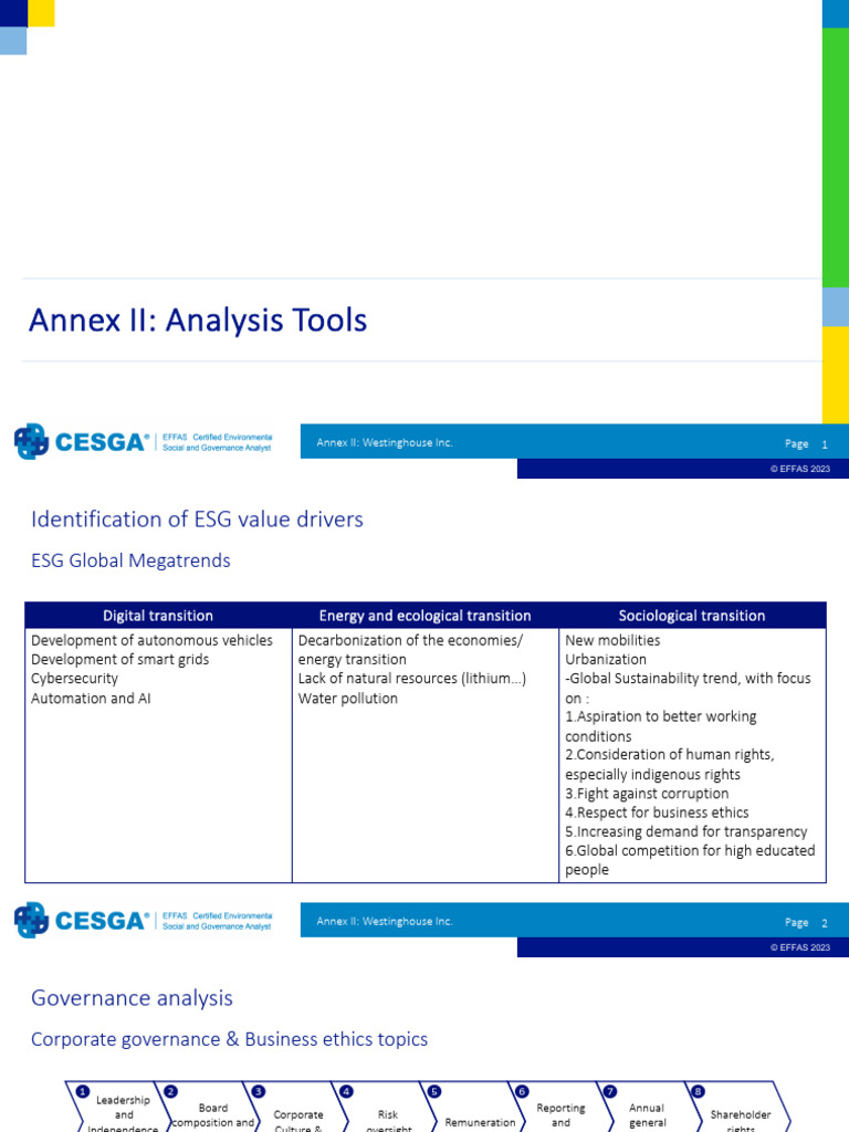 EFFAS CESGA 4 0 Module 9 Annex II Analysis Tools Westinghouse Inc | PDF ...