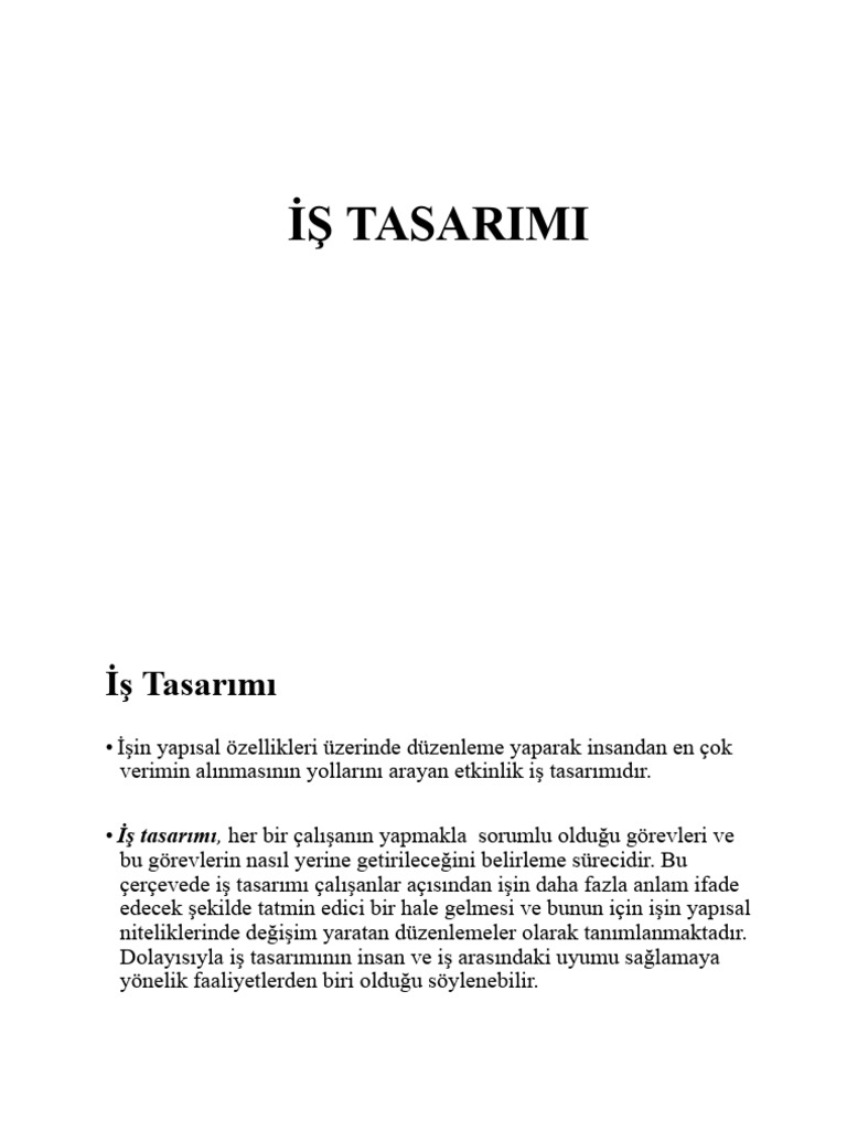 Is Tasarimi | PDF