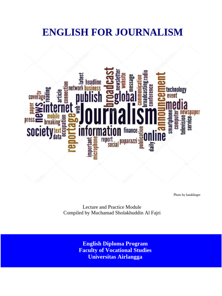 MODULE English For Journalism | PDF | Sentence (Linguistics) | Journalism