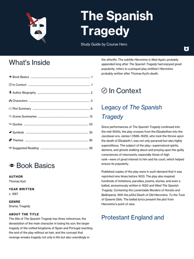 The Spanish Tragedy | PDF | History