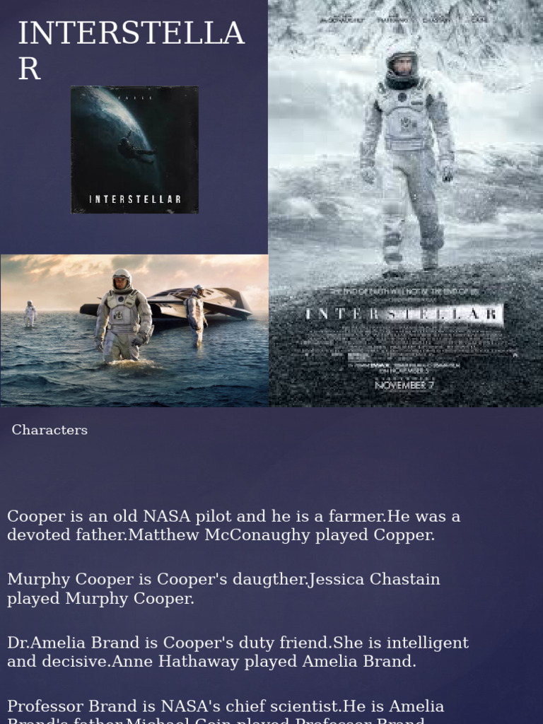 Dr. Amelia Brand in Interstellar | PDF | Art