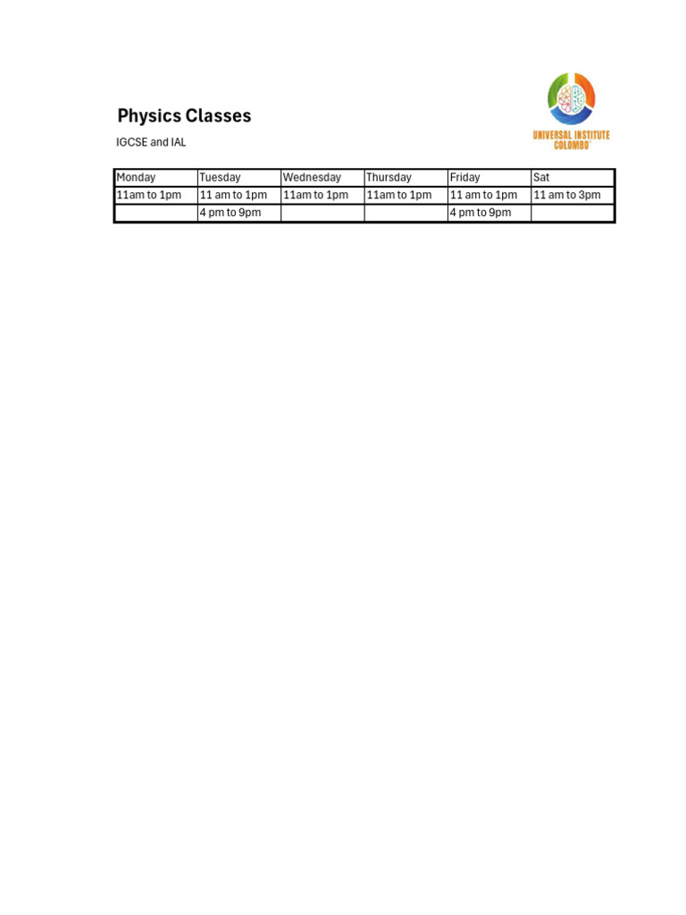 Physics Classes | PDF Physics Classes | PDF