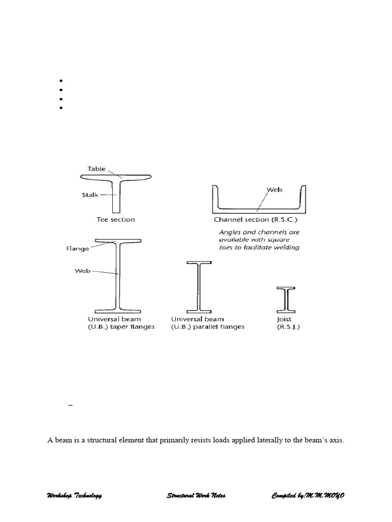 Structural Work Fabrication | PDF | Framing (Construction) | Beam ...