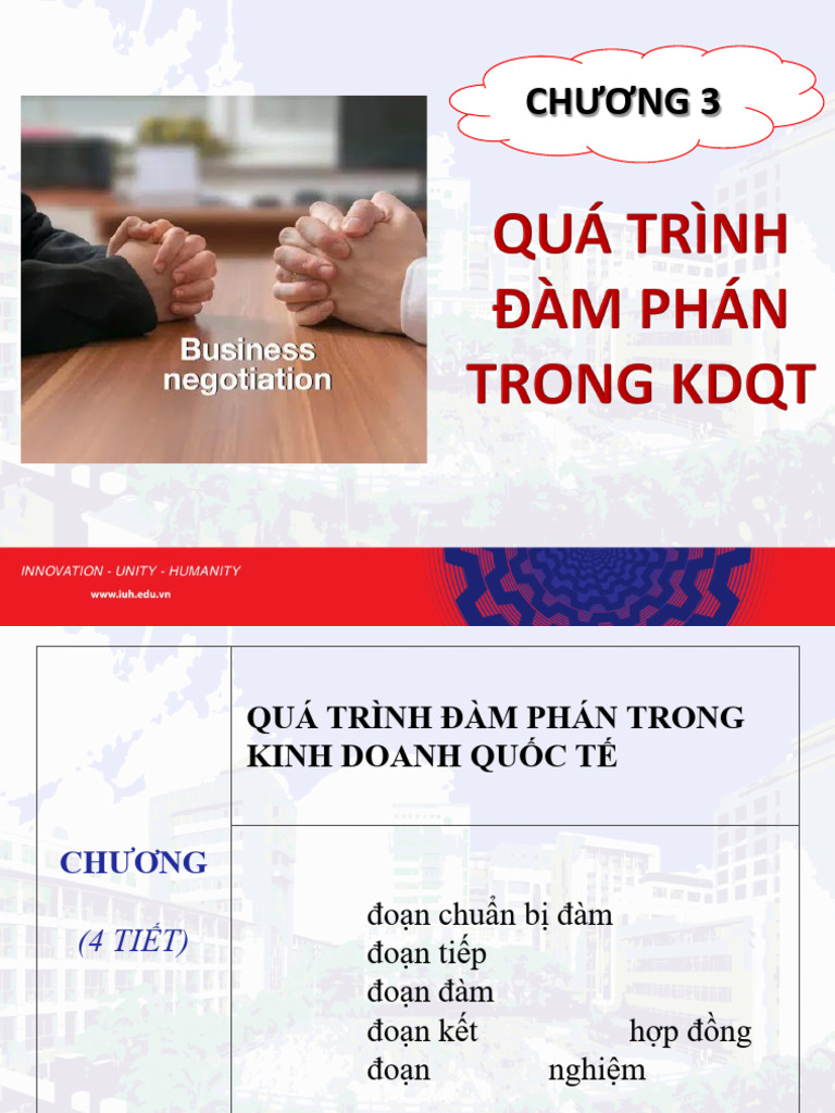 Chương 3 - Quá Trình Đàm Phán Trong KDQT | PDF