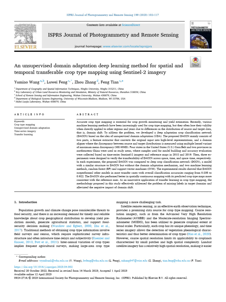 An Unsupervised Domain Adaptation Deep Learning Method For Spatial and ... An Unsupervised Domain Adaptation Deep Learning Method For Spatial and ...