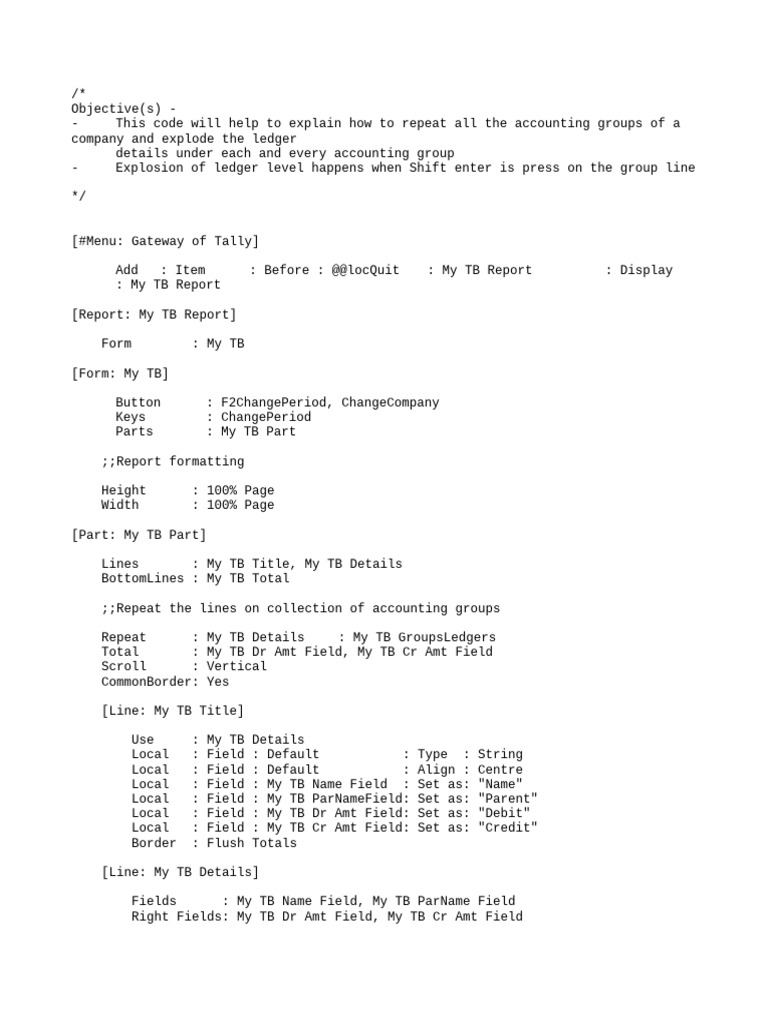 Tally Prime: Detailed Balance Sheet Code | PDF | Debits And Credits ...