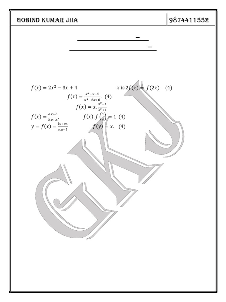 B.Com Eco & Math Sample Test I | PDF
