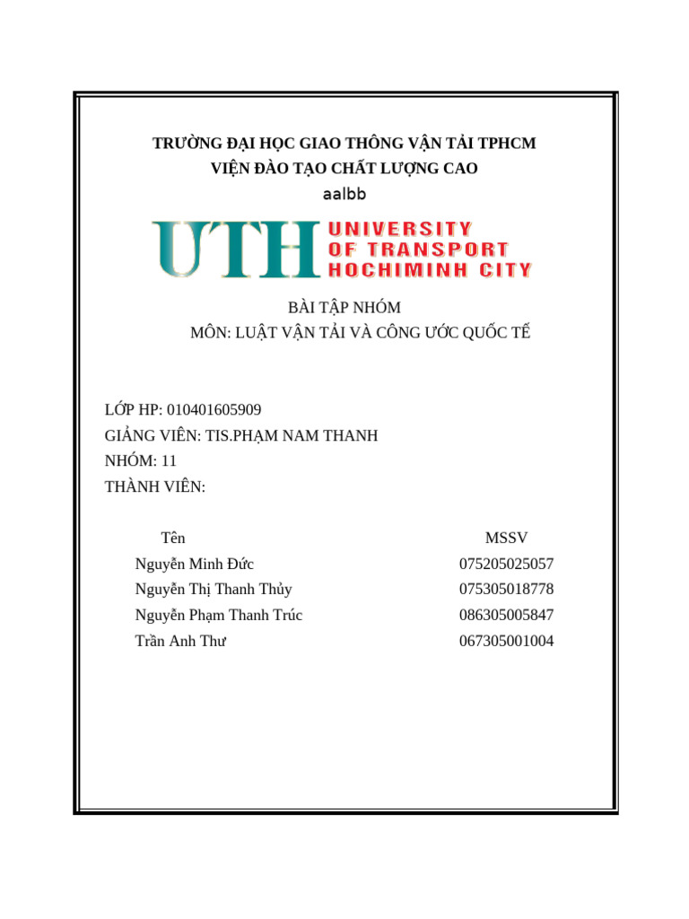 BÀI TẬP NHÓM 11-LVT | PDF