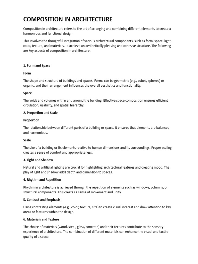 Principles of Architectural Composition | PDF | Composition (Visual Arts)