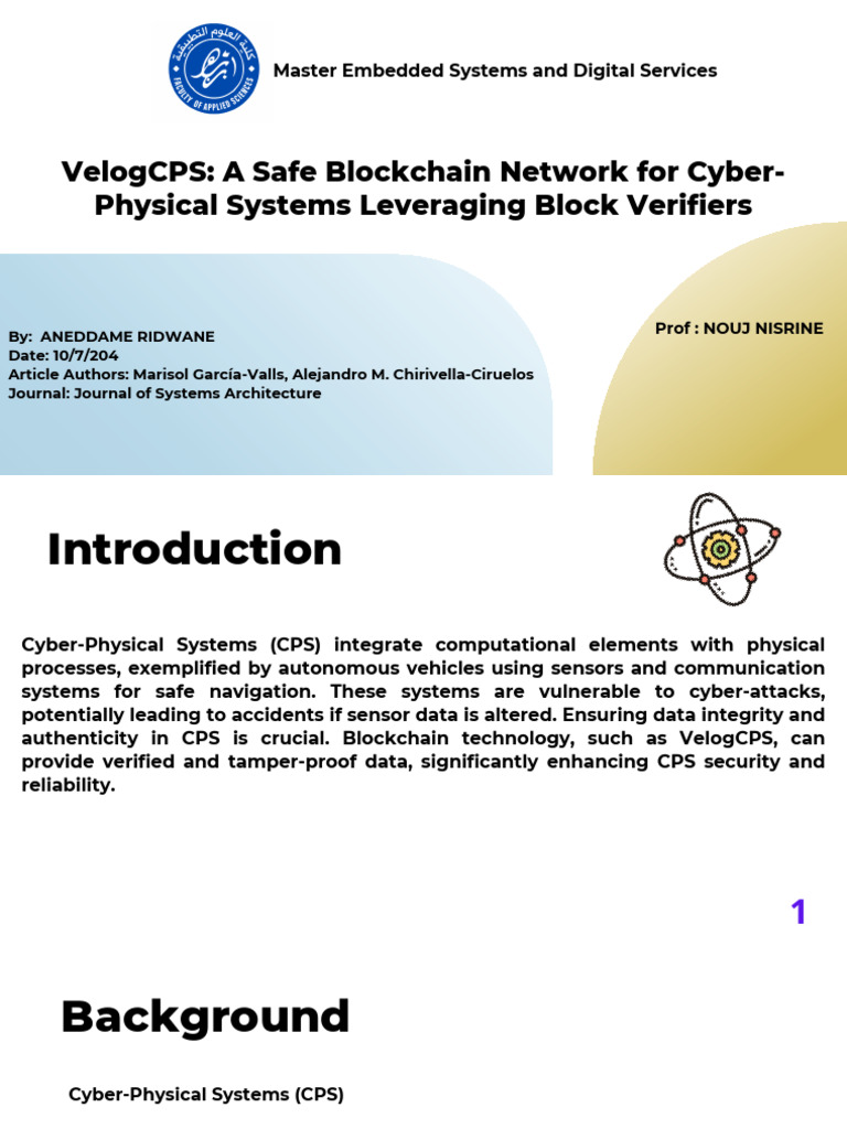 Blockchain Security for CPS | PDF | Computing | Computer Science