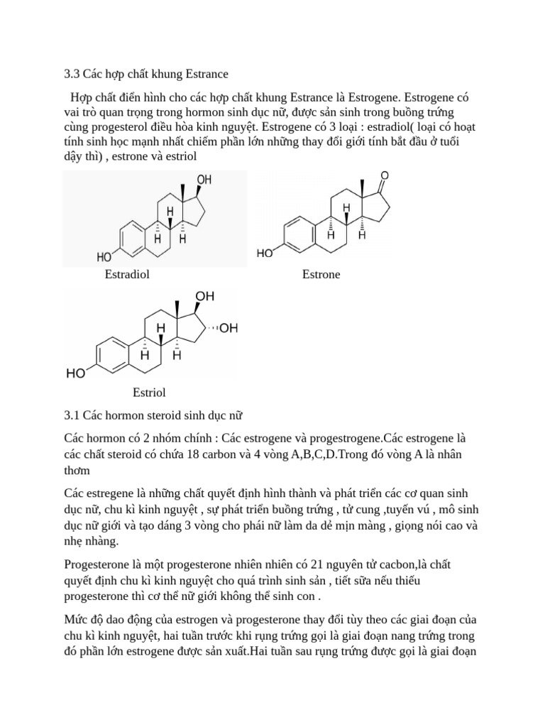 Các hợp chất khung estrane | PDF