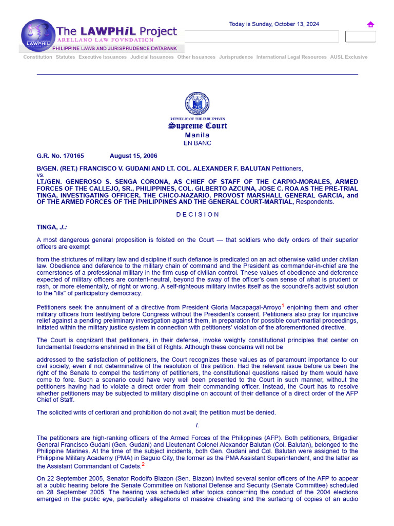 GUDANI VS SENGA | PDF | American Government | Presidents Of The United ...