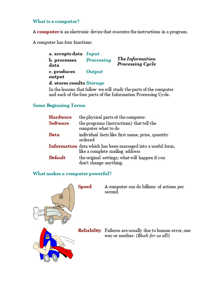 Computer Concepts Basics 1 | PDF | Operating System | Microsoft Windows