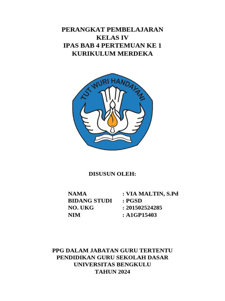 Perangkat Pembelajaran Ukin Via | PDF