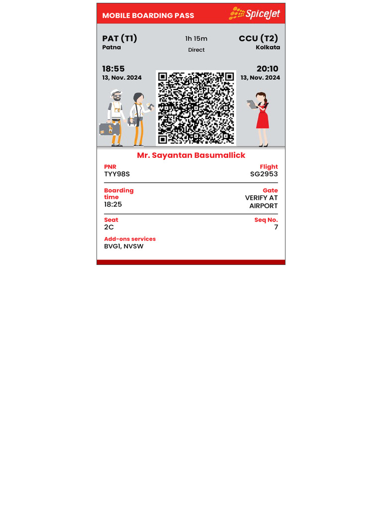 Mobile Boarding Pass PNR TYY98S13 Nov 2024PatnatoKolkataforMR ...