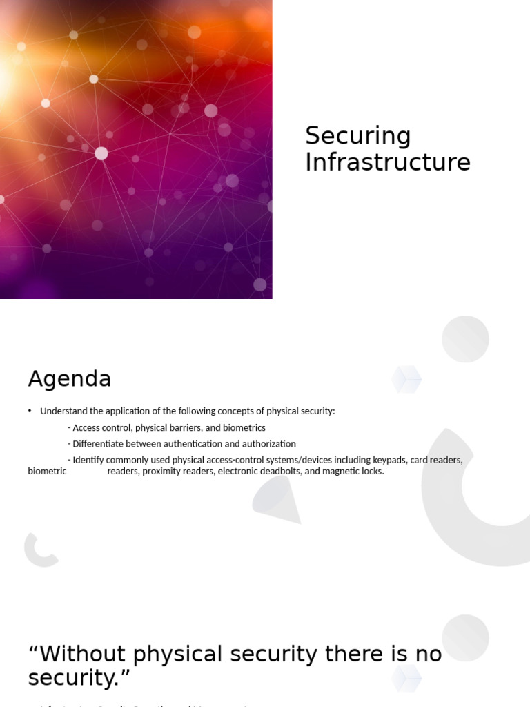 Infrastructure Security Guide | PDF | Access Control | Radio Frequency Identification