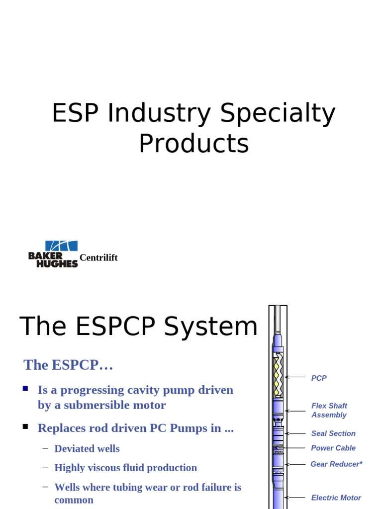 Centrilift Esp Systems Overview Pdf Pump Mechanical Engineering