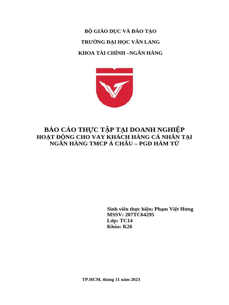 BCTT - Phạm Việt Hưng | PDF