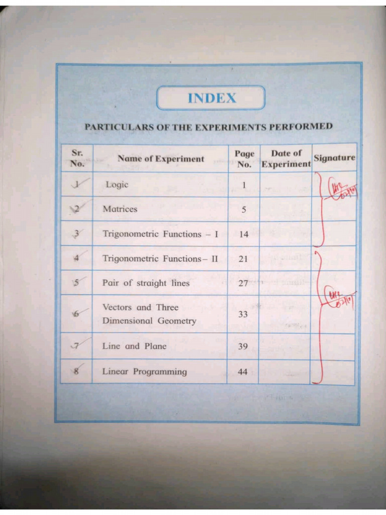 12th Maths Practical Vijay G.K. | PDF